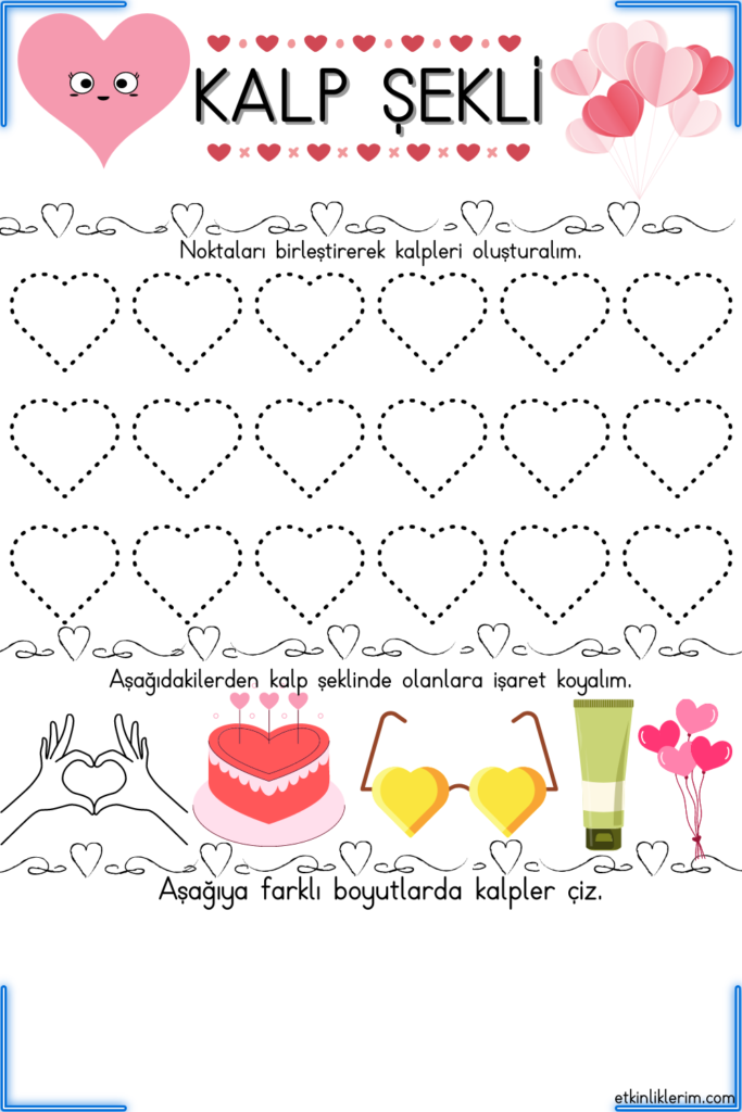 Okul Öncesi Kalp – Etkinliklerim.com