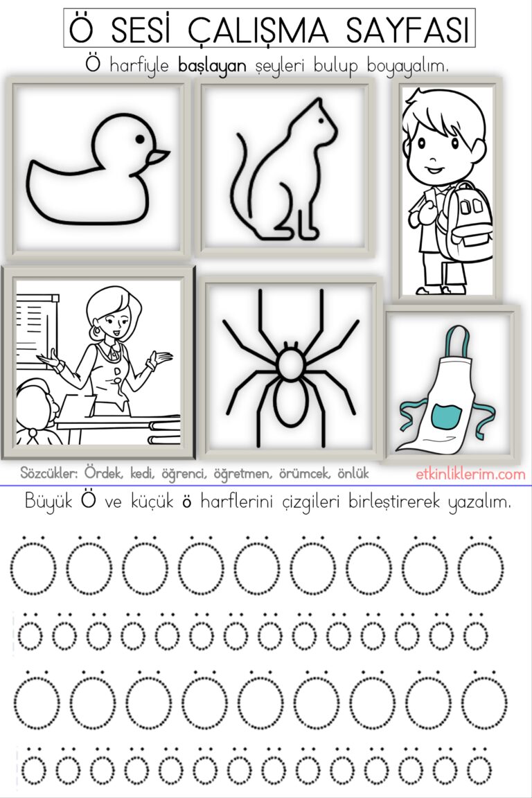 Ö Sesi Okul Öncesi Etkinlikleri – Etkinliklerim.com